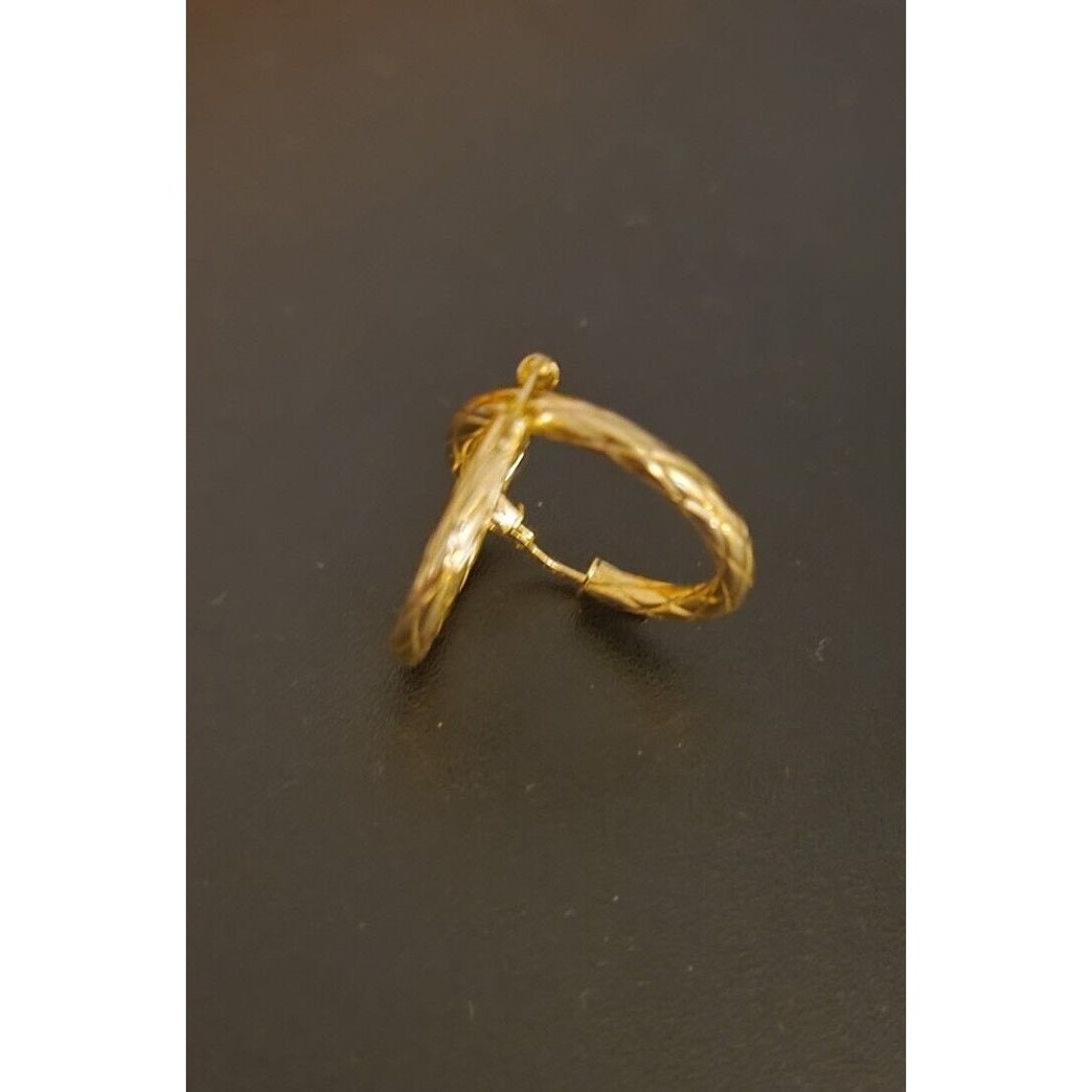 Real 18K Saudi Gold Hoop Earrings - Etsy