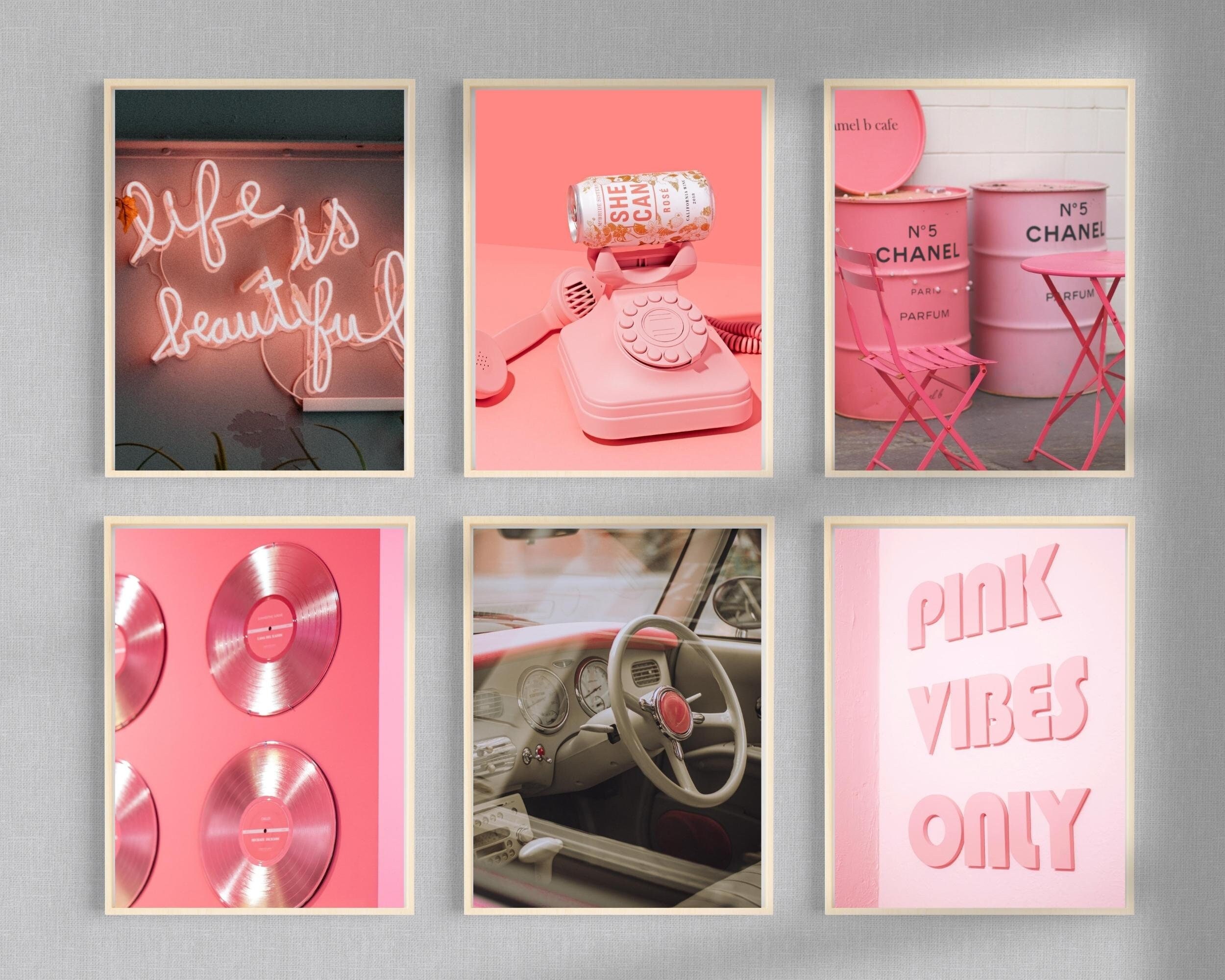 Pink Aesthetic Poster Set Girly Wall Art Printable Girly - Etsy Australia