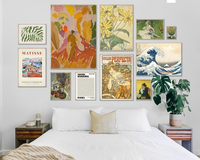 Eclectic Gallery Wall Set Eclectic Prints Set Eclectic Art - Etsy