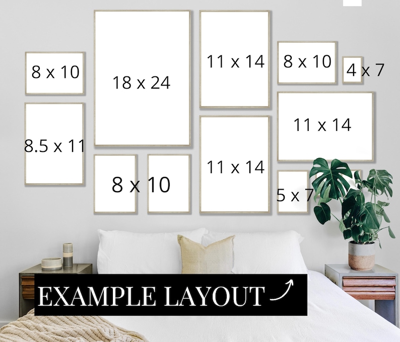 Eclectic Gallery Wall Set Eclectic Prints Set Eclectic Art | Etsy