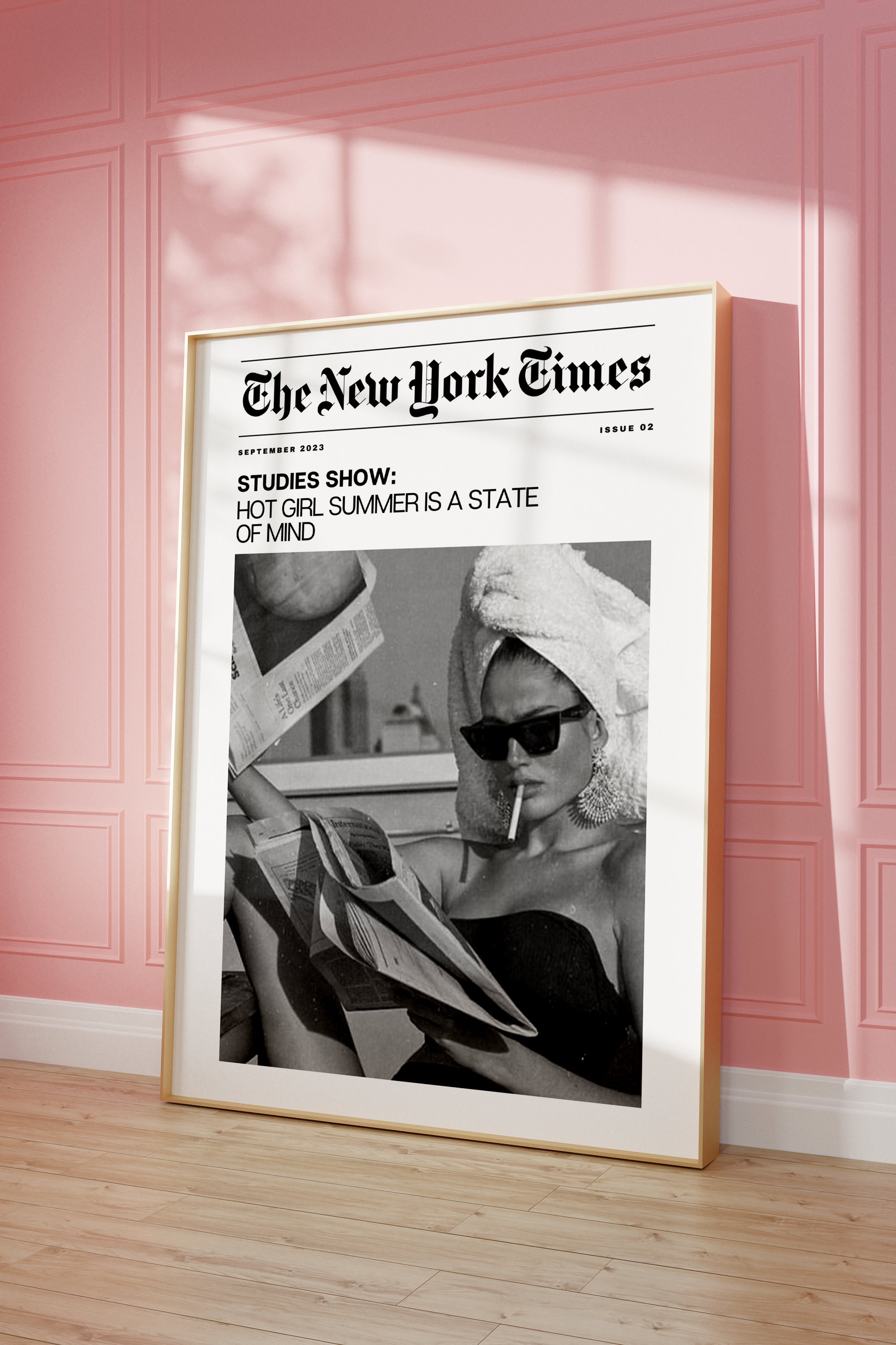 Trendy Hot Girl Summer Print Magazine Poster Preppy Print - Etsy