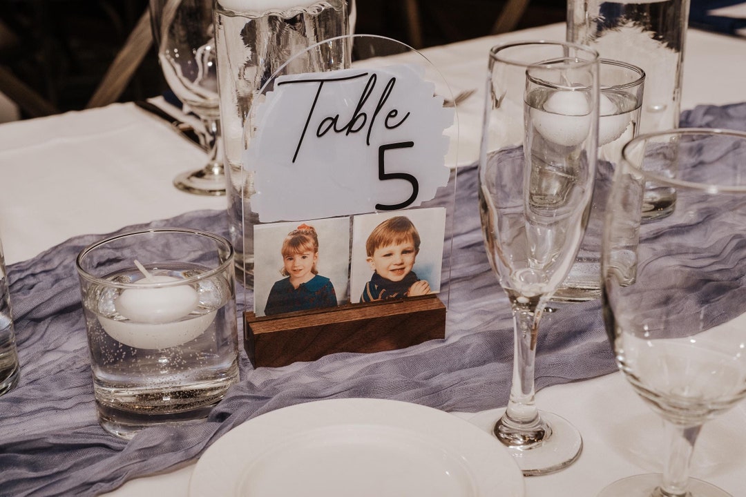 Table Numbers With Pictures- Unique Table Numbers, Personalized and Fun ...