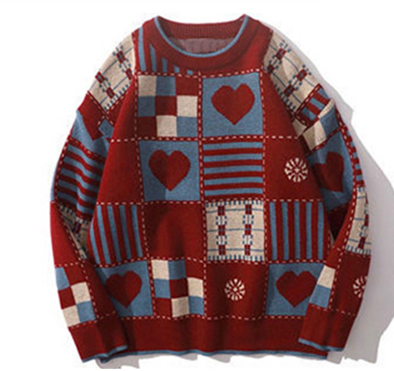 Vintage Heart Sweater Multiple Colors HIGH QUALITY Size - Etsy