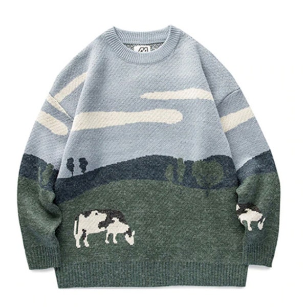 Cow Sweater - Etsy