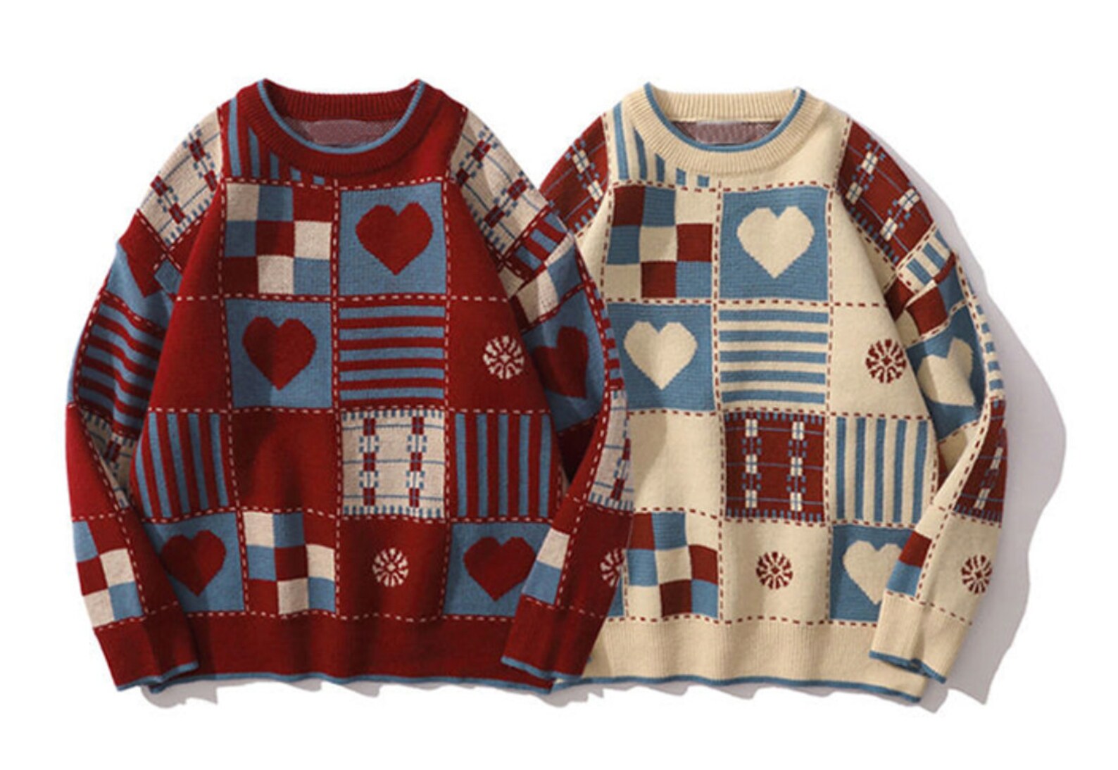 Vintage Heart Sweater Multiple Colors HIGH QUALITY Size - Etsy