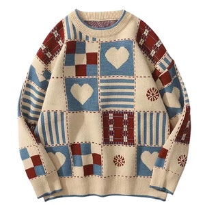 Vintage Heart Sweater Multiple Colors HIGH QUALITY Size - Etsy