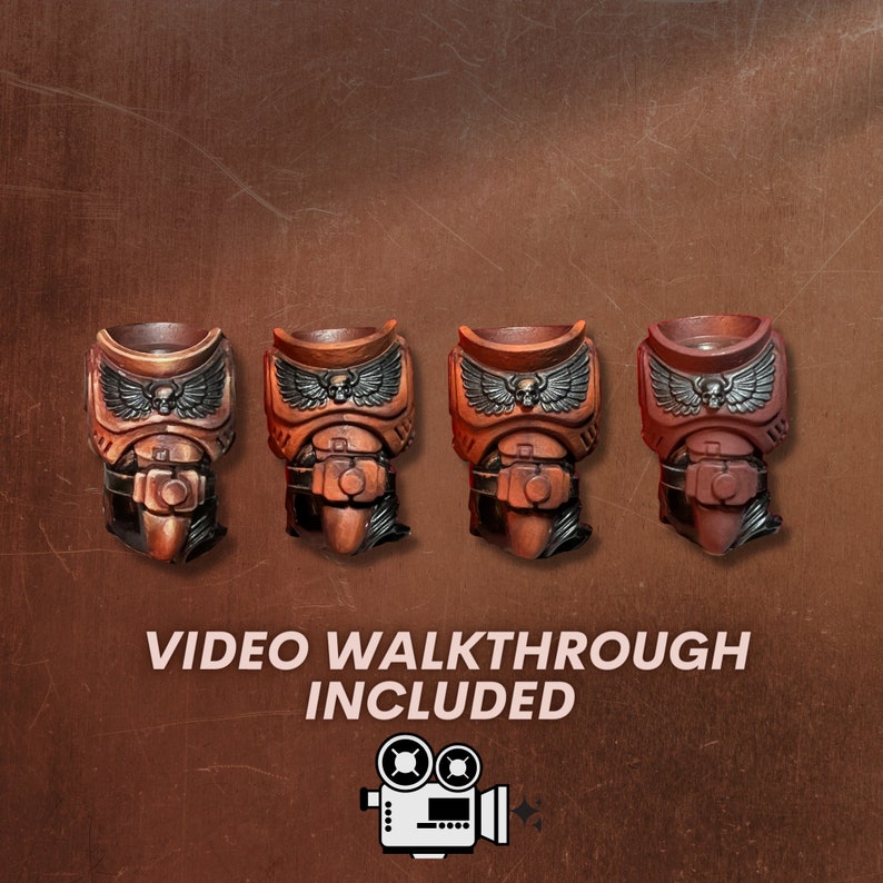 Spacemarine Copper Armour NMM Painting Guide (video Included) - Etsy