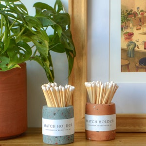 Handmade Terrazzo Match Holder With Striker | Minimalist Home Decor - Etsy