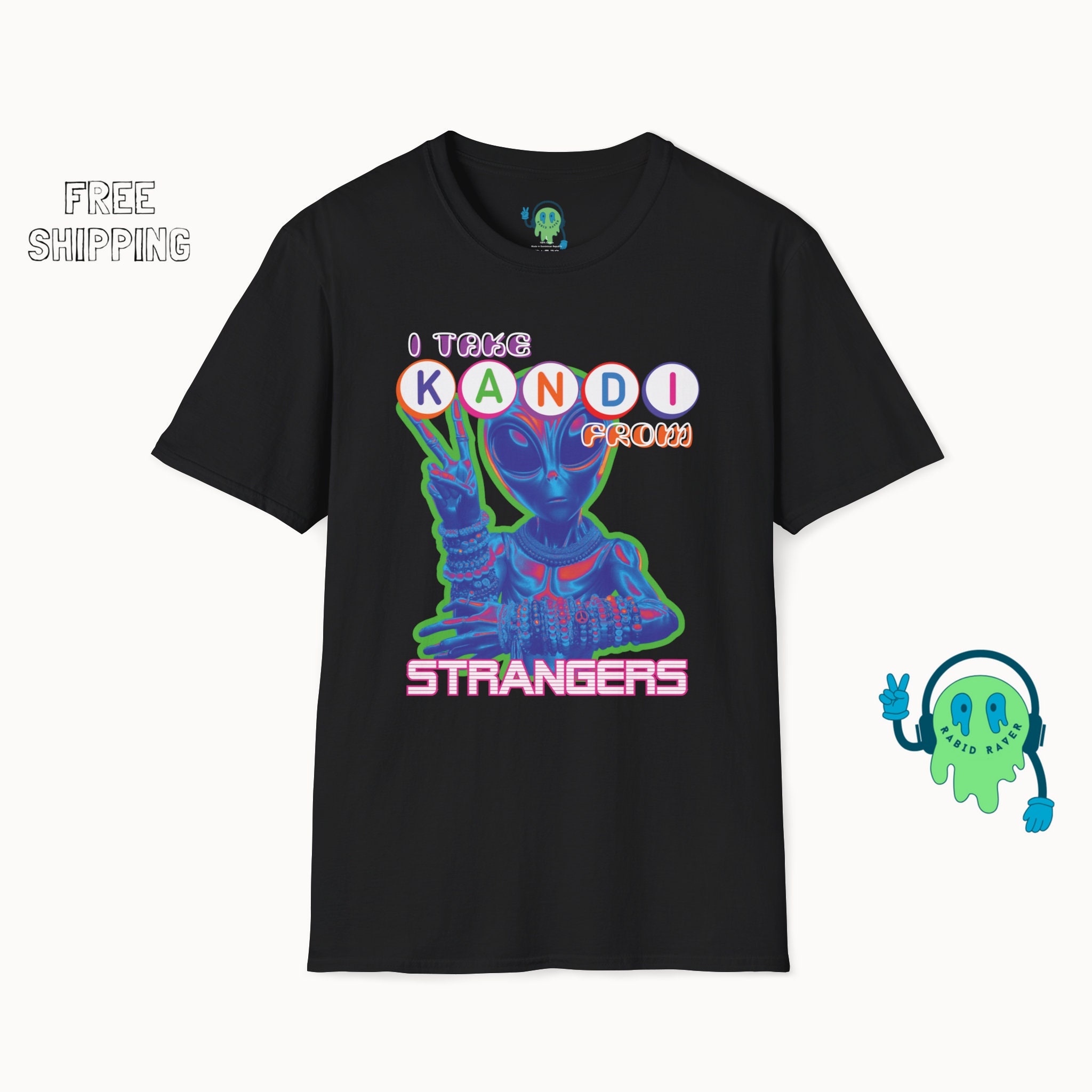 I Take Kandi From Strangers T-shirt, Kandi Bead Rave Shirt, Outsider ...