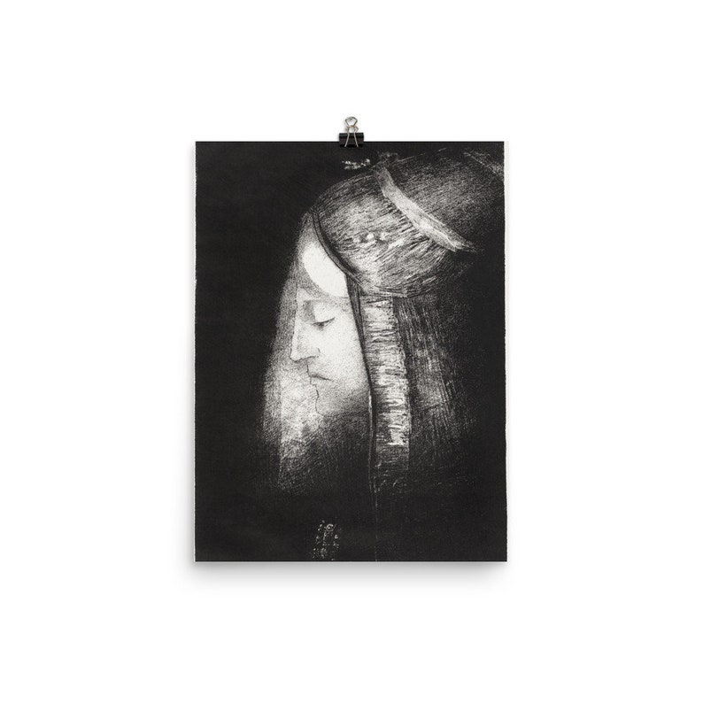 Profile of Light | Vintage Gothic Art | Black and White, Contemporary ...