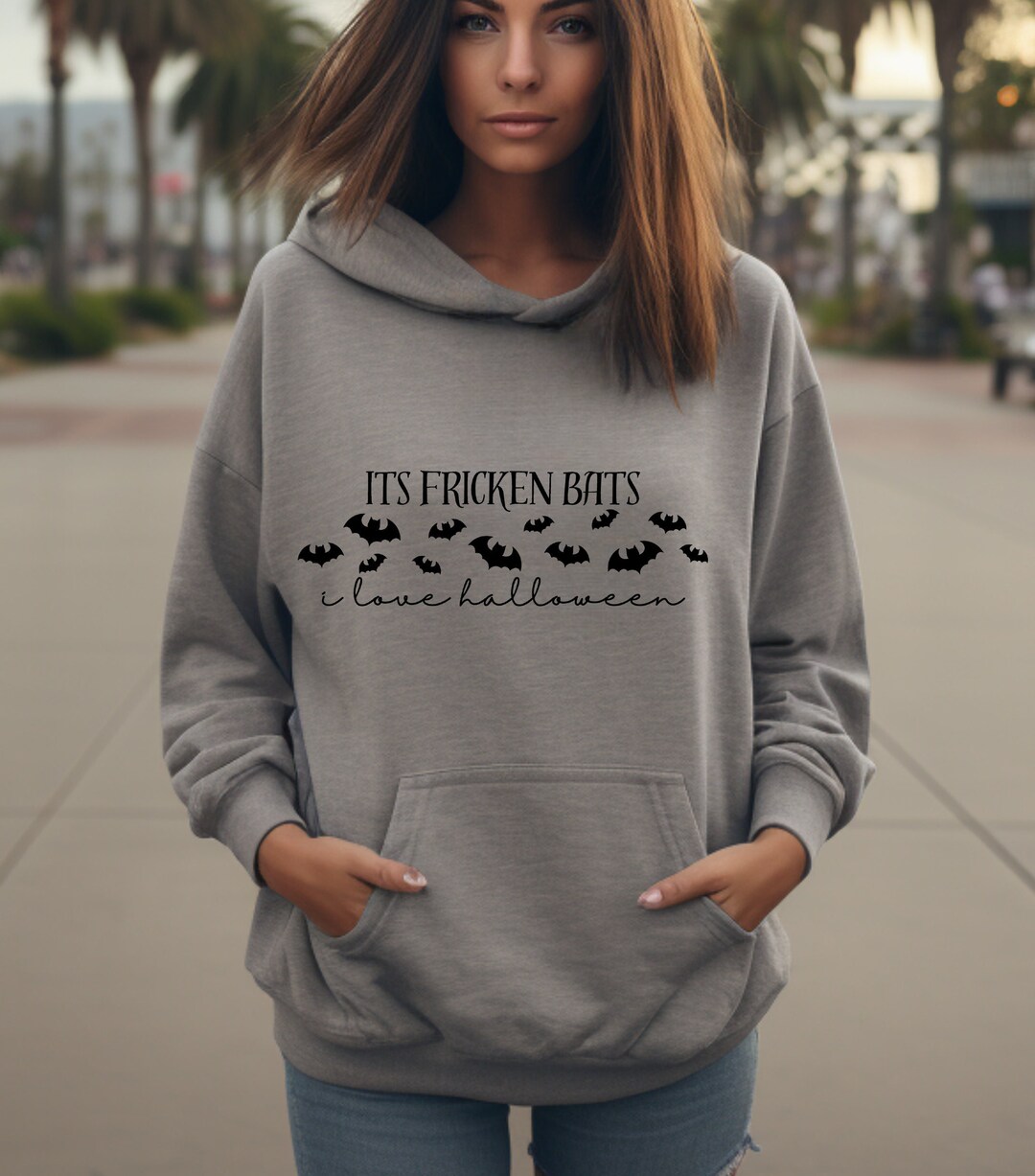 Its Fricken Bats Hoodie- Halloween Hoodie-funny Halloween- Fricken Bats ...