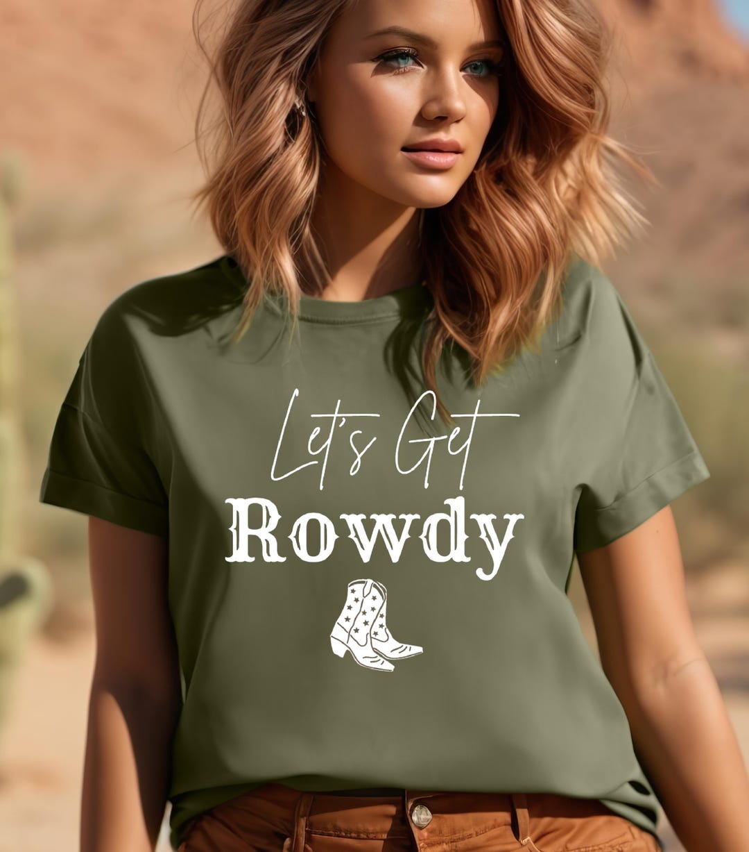 Howdy Lets Get Rowdy Shirt, Bachelorette, Western Graphic Shirt, Bach ...