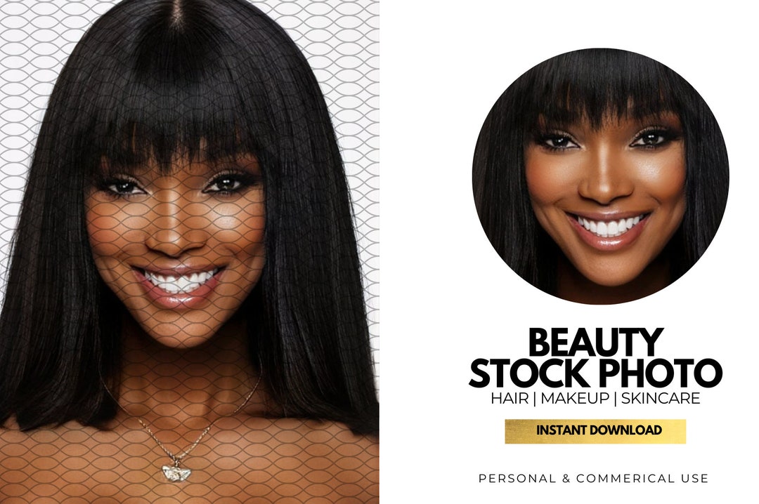 Beauty Model Stock Photo Hair Extension, Makeup, Skincare, Beauty ...