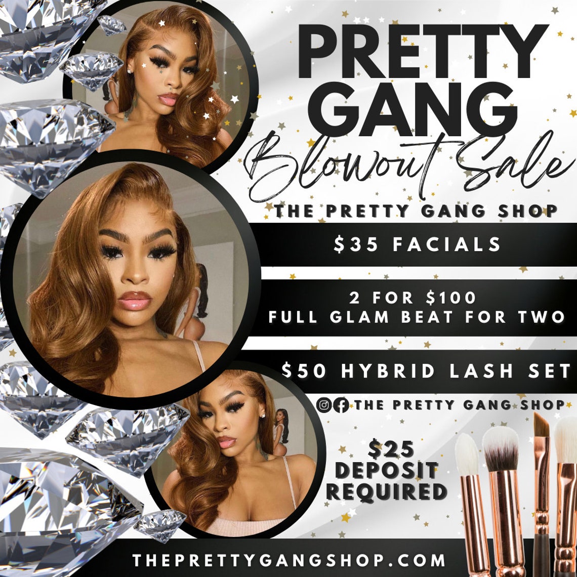 Blowout Sale Flyer Template Bundle Social Media Flyer - Etsy