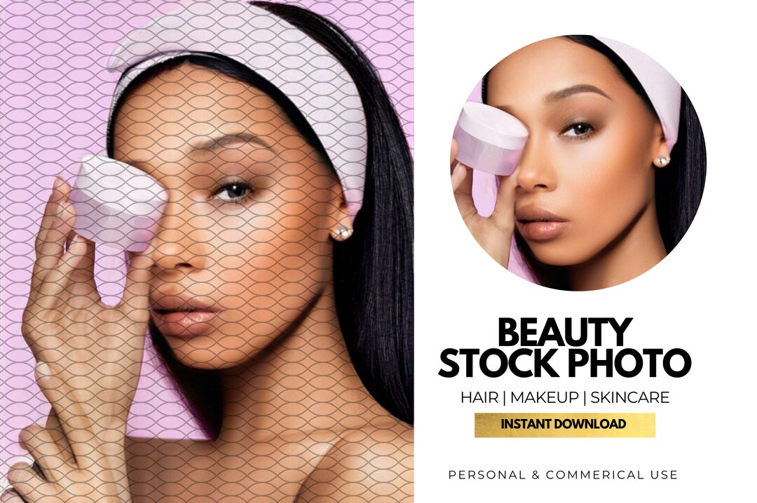 Beauty Model Stock Photo for Hair, Makeup, Lash, Skincare, Esthetician ...