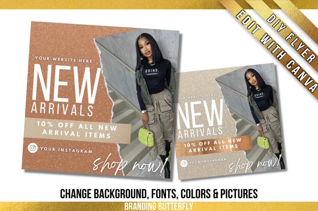 Boutique Instagram Flyer - Social Media Flyer - New Arrivals Flyer ...
