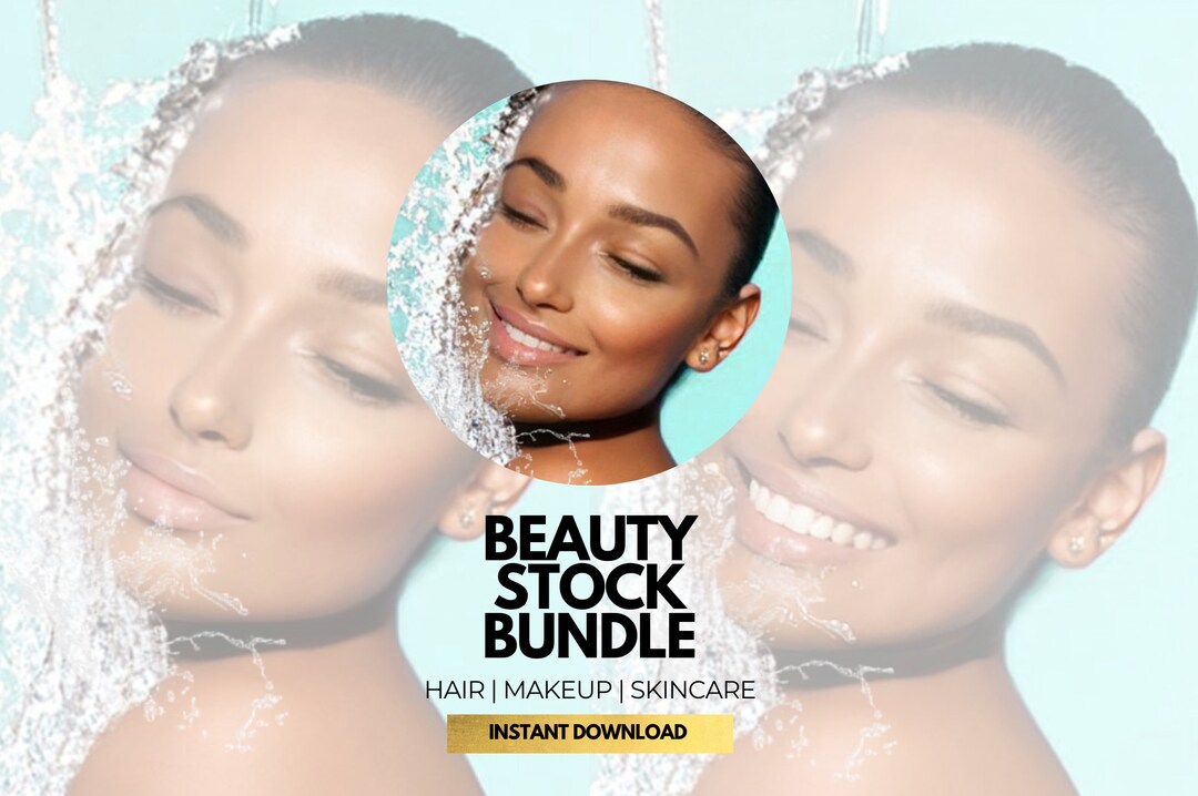 Beauty Model Stock BUNDLE for Makeup, Lash, Skincare, Esthetician ...