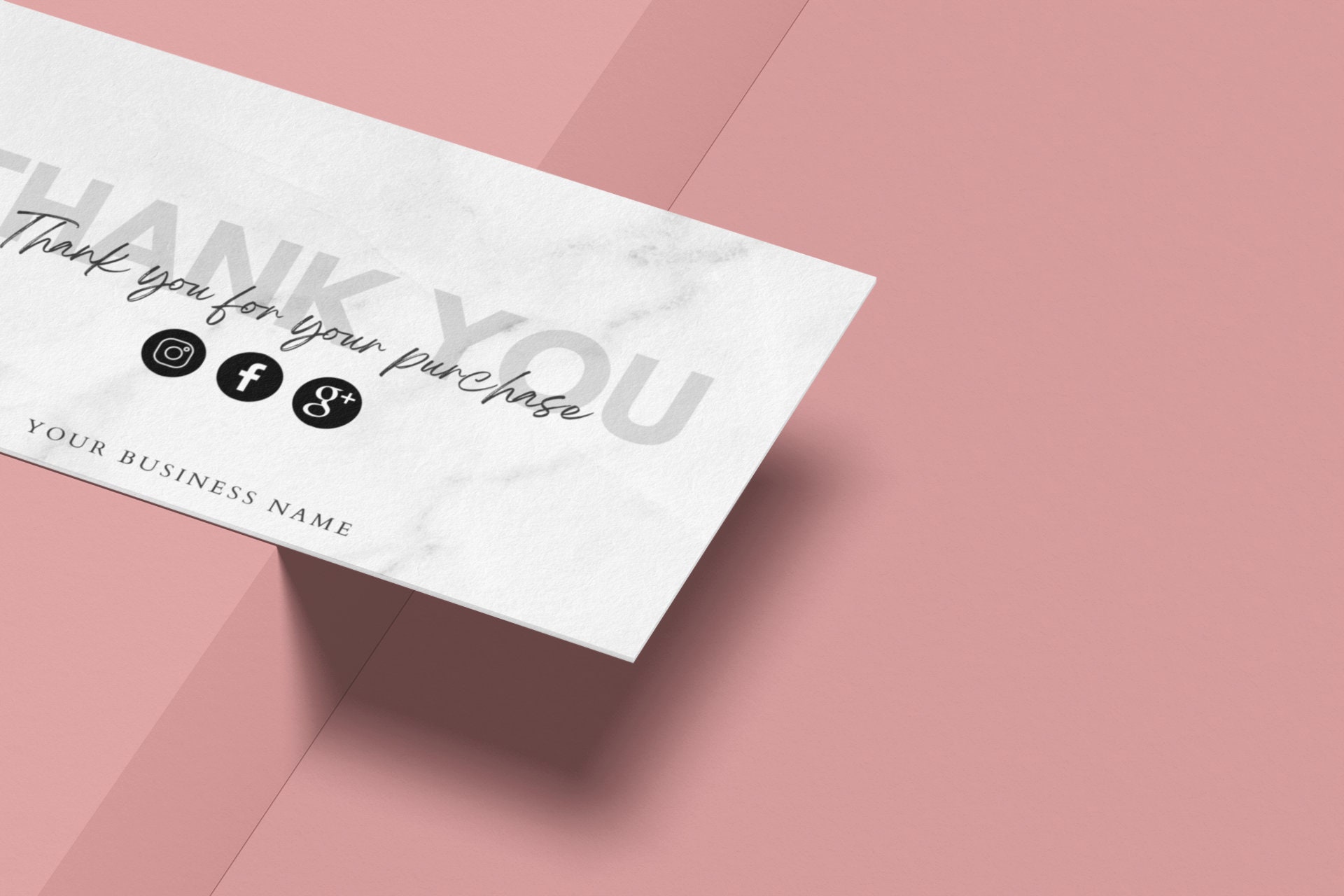 Minimalist Thank You Card Template (3 OPTIONS) for Small Businesses ...
