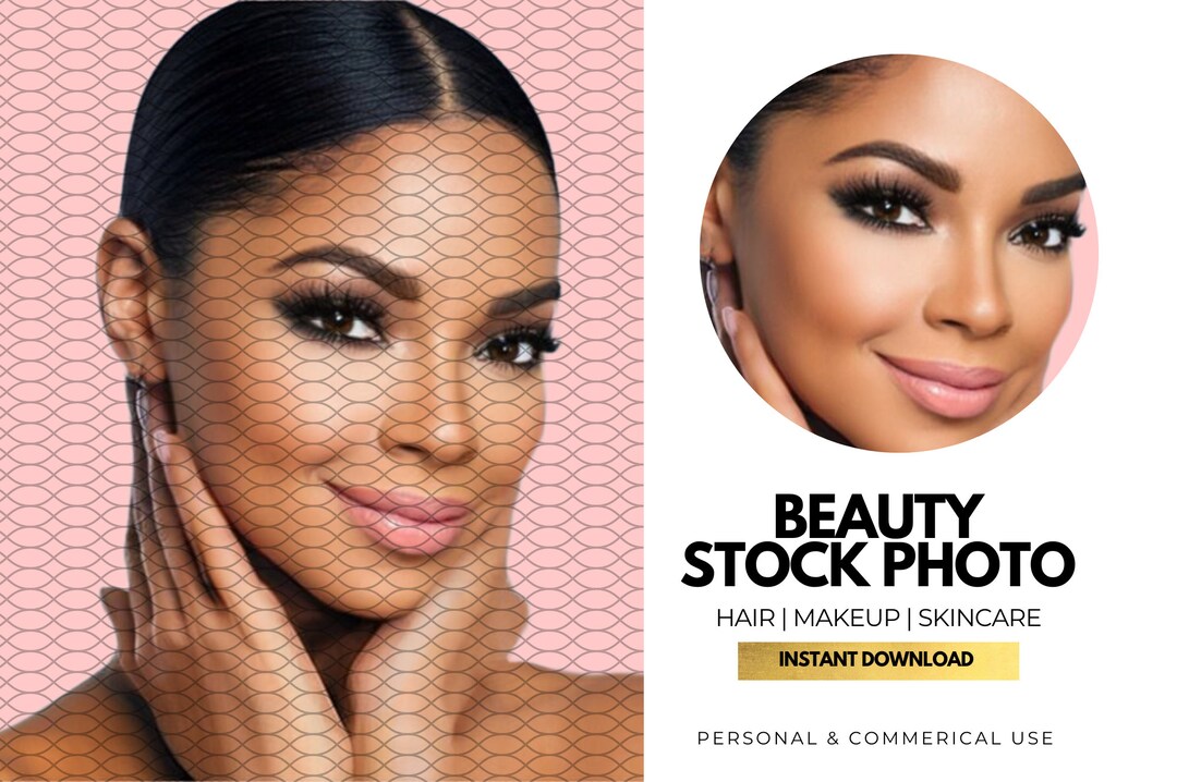 Beauty Model Stock Photo for Hair, Makeup, Lash, Skincare, Esthetician ...