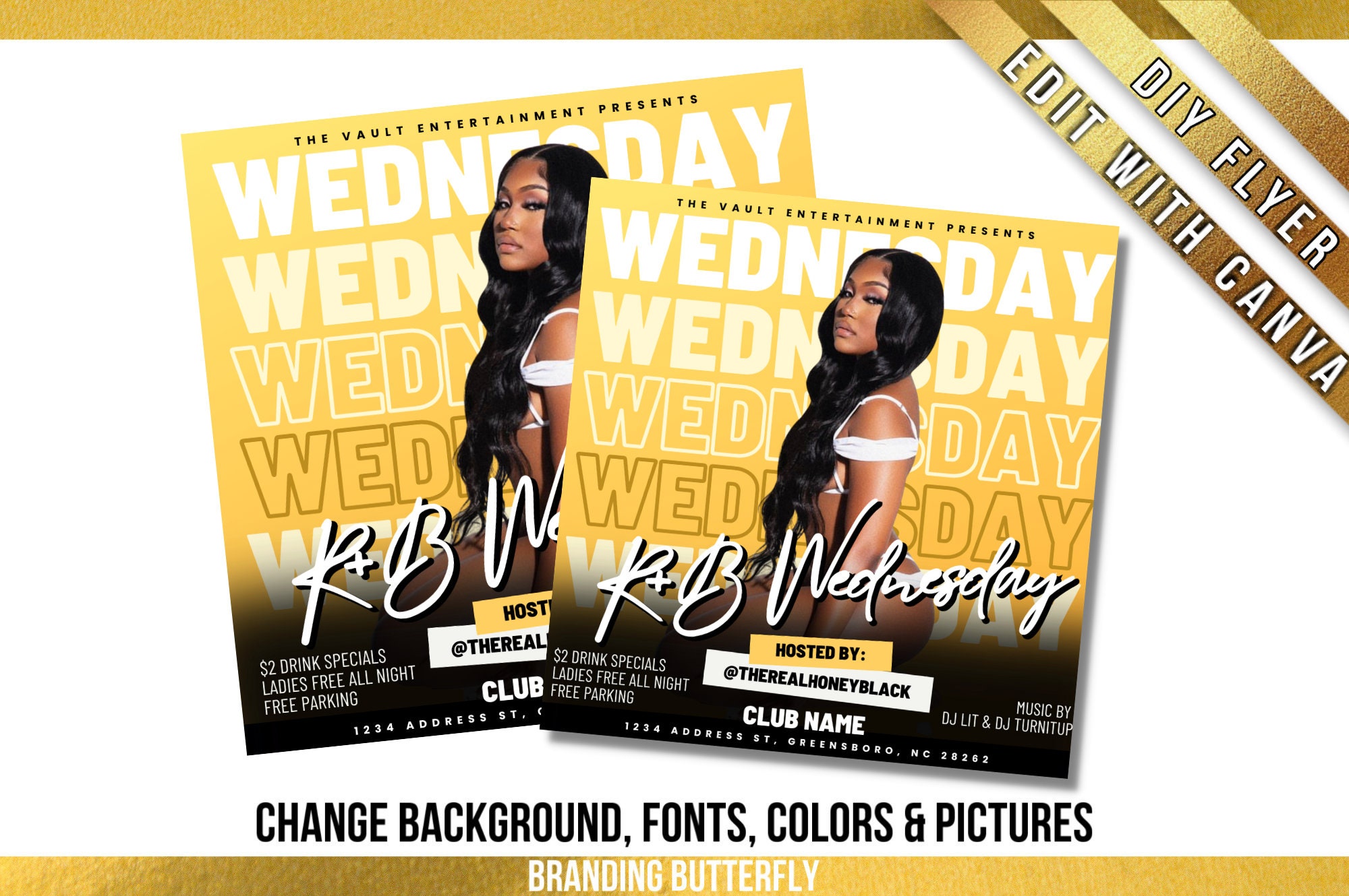 DIY Club Flyer Template,editable Canva Template, Animated Social Media ...