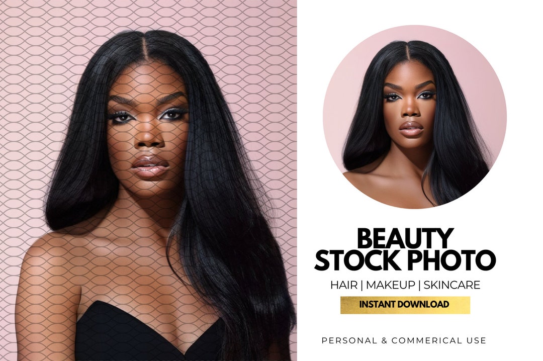 Beauty Model Stock Photo Hair, Makeup, Lash, Skincare, Beauty Business ...