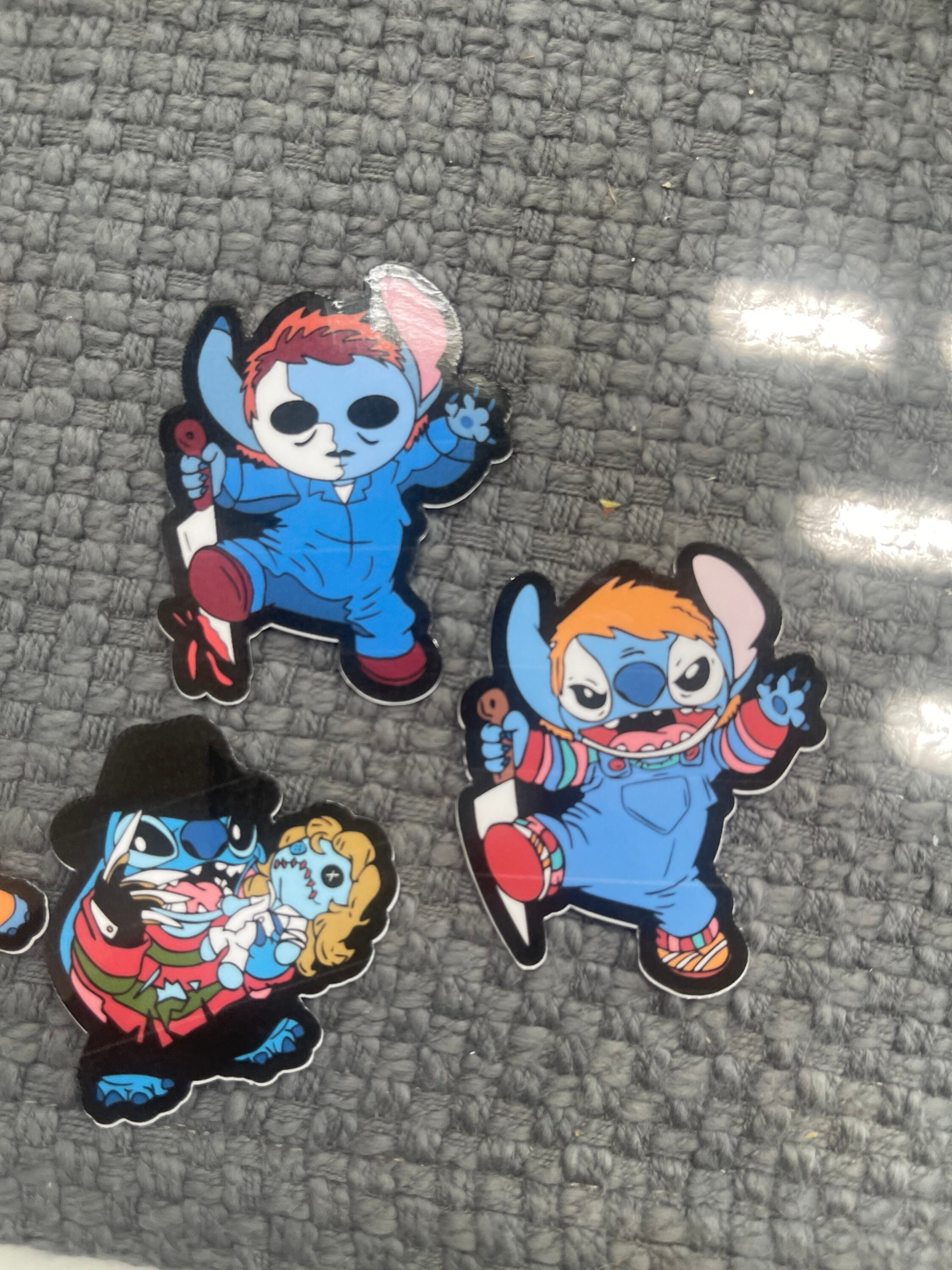 Scary Movie Stitch Stickers - Etsy