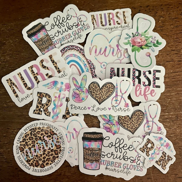 Nurse Stickers - Etsy