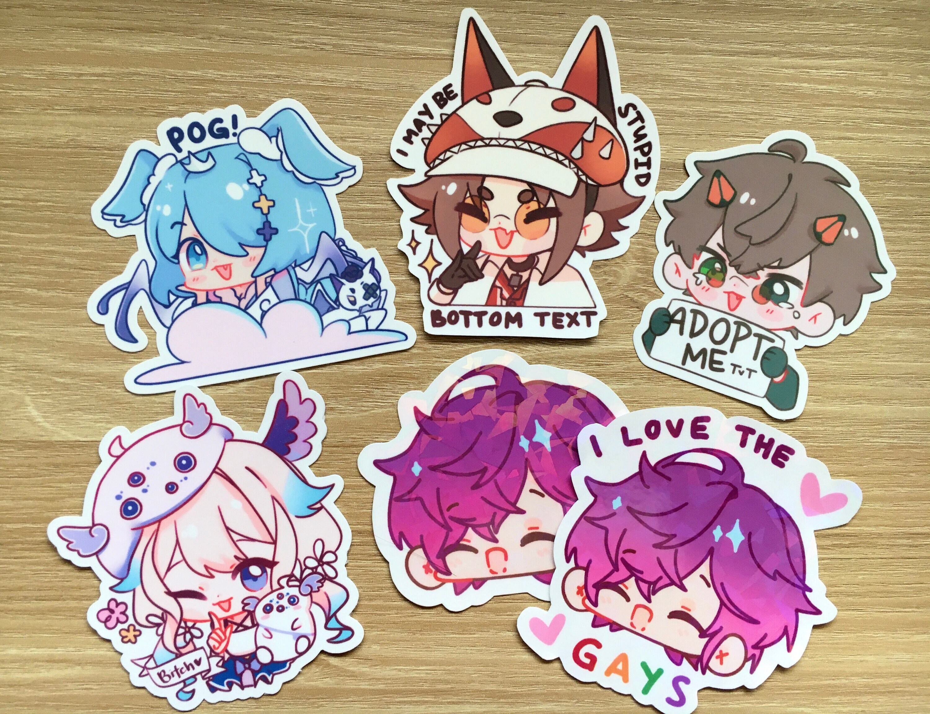 NIJISANJI EN Silly Stickers Uki Violeta Enna Alouette - Etsy UK