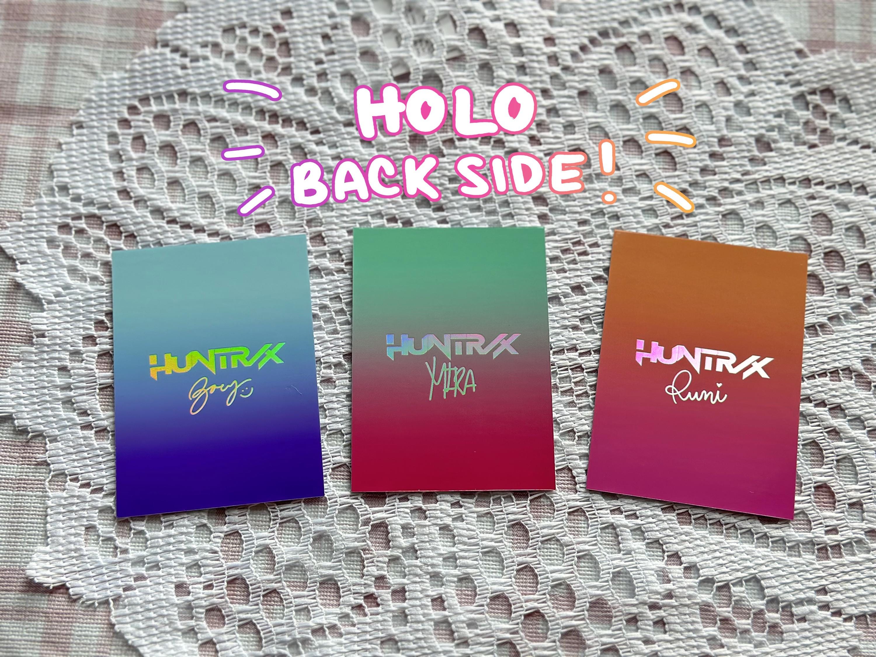 Kpop Demon Hunters Huntrix Photocards - Zoey, Mira, Rumi - Etsy