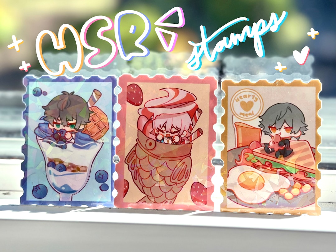 Honkai Star Rail Stamp Glitter Stickers - Etsy