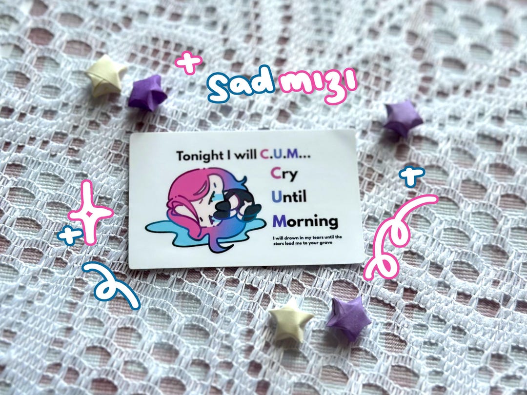 Alien Stage - Mizi Cry Until Morning Sticker - Etsy