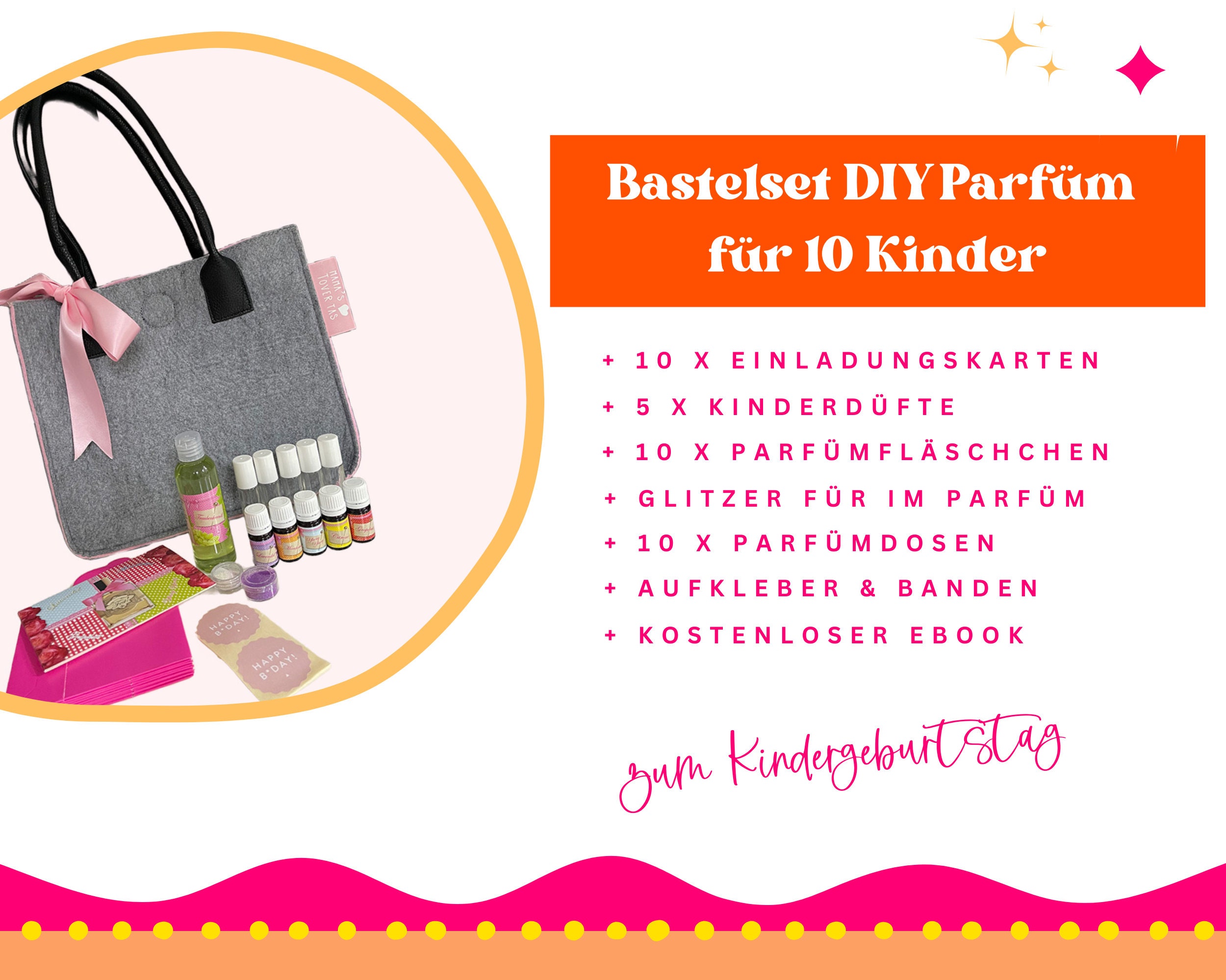 DIY Perfume Craft Kit for 10 Children | Children's Birthday Party 6-12 ...