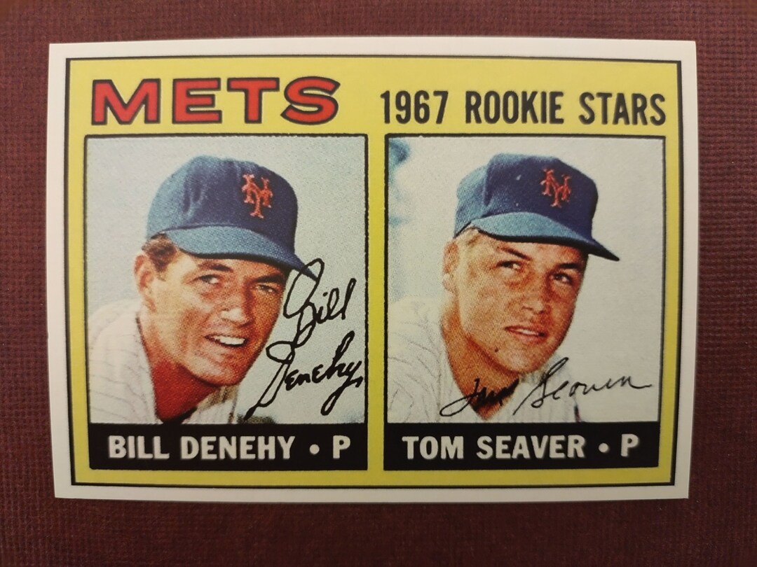 1967 Baseball Tom Seaver rookie Card New York Mets FREE SHIPPING - Etsy
