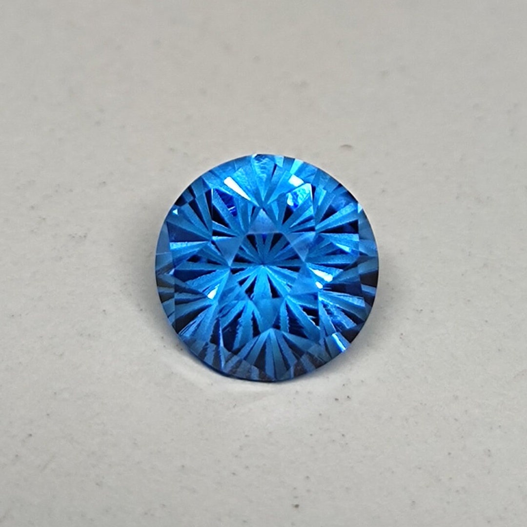 Synthetic!! Gemstone, Fantasy Star Cut, Round Shape 2.80 Ct. Jewelry ...
