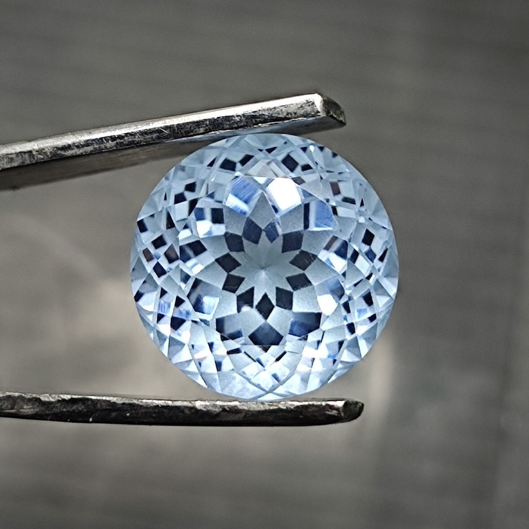 Synthetic Spinel Gemstone, Fancy Cut Stone, Round Shape, 10.90 Ct ...