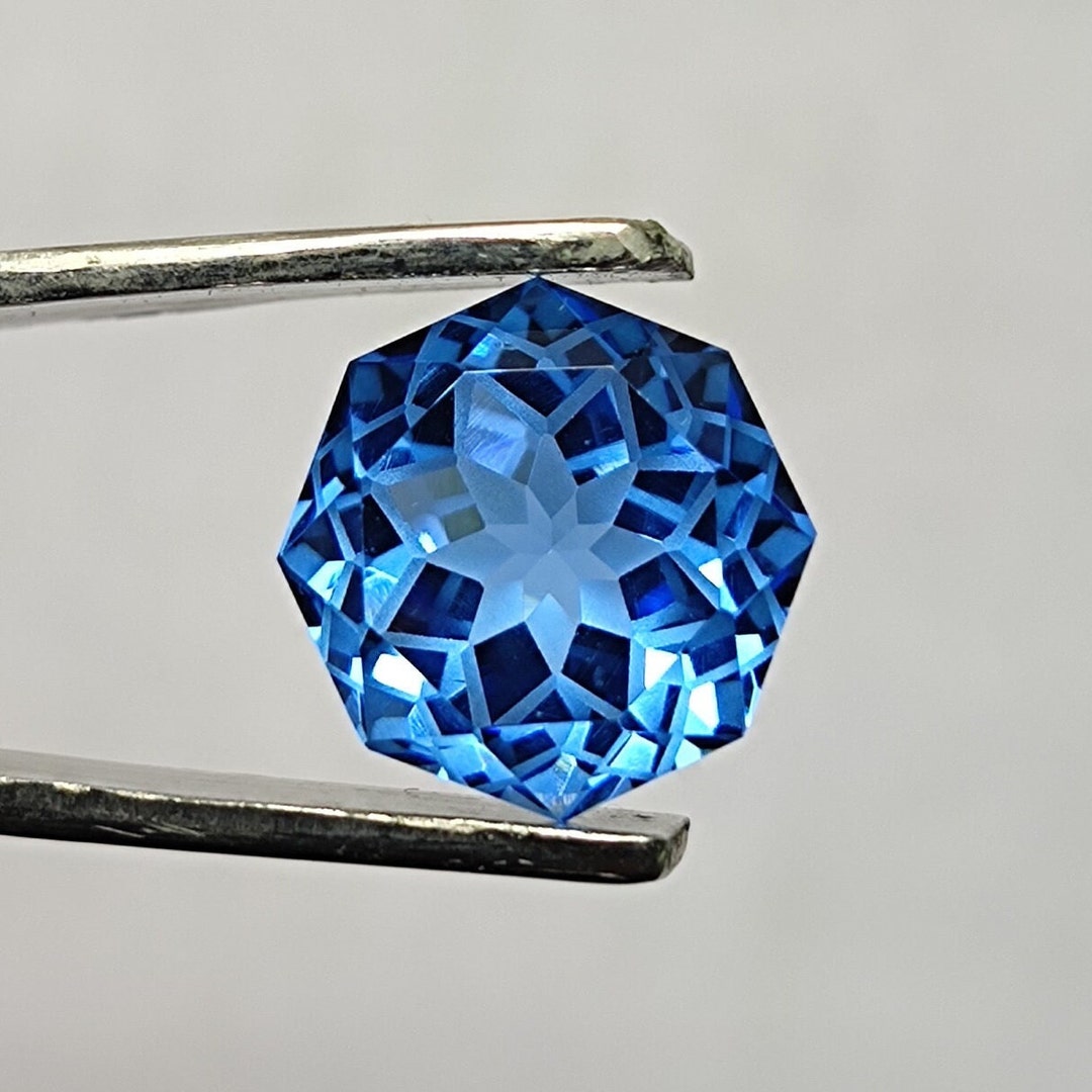 Synthetic Spinel Gemstone Octagon Shape 7.85 Ct. Fantasy - Etsy