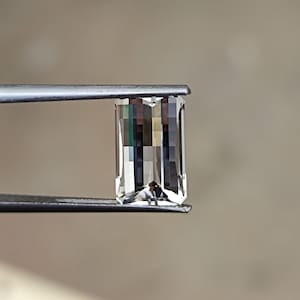 Natural Crystal Quartz Gemstone, Pixel Cut, Rectangle Shape, 3.30 Ct ...