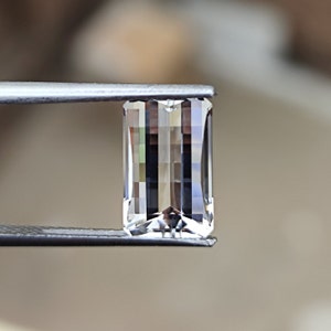 Natural Crystal Quartz Gemstone, Pixel Cut, Rectangle Shape, 3.30 Ct ...