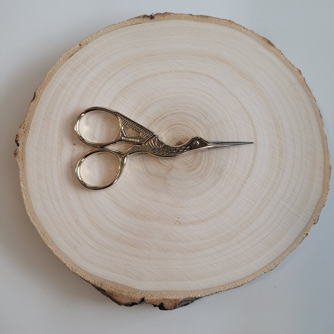 Gold Crane Scissors Beading Scissors - Etsy
