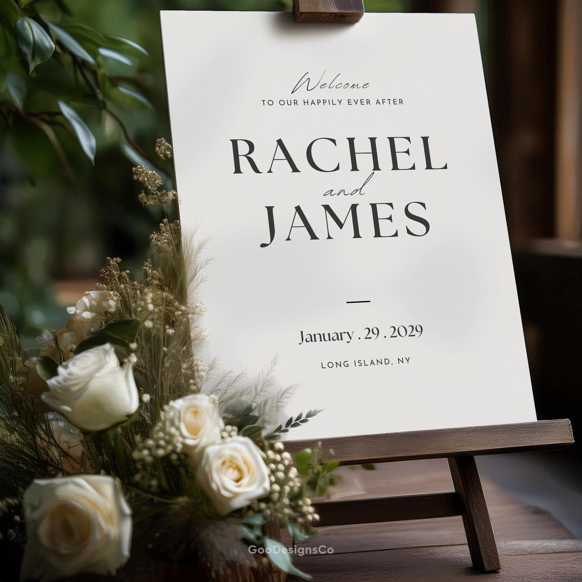 Wedding Welcome Sign Display, Printable Minimalist Signage for Events ...