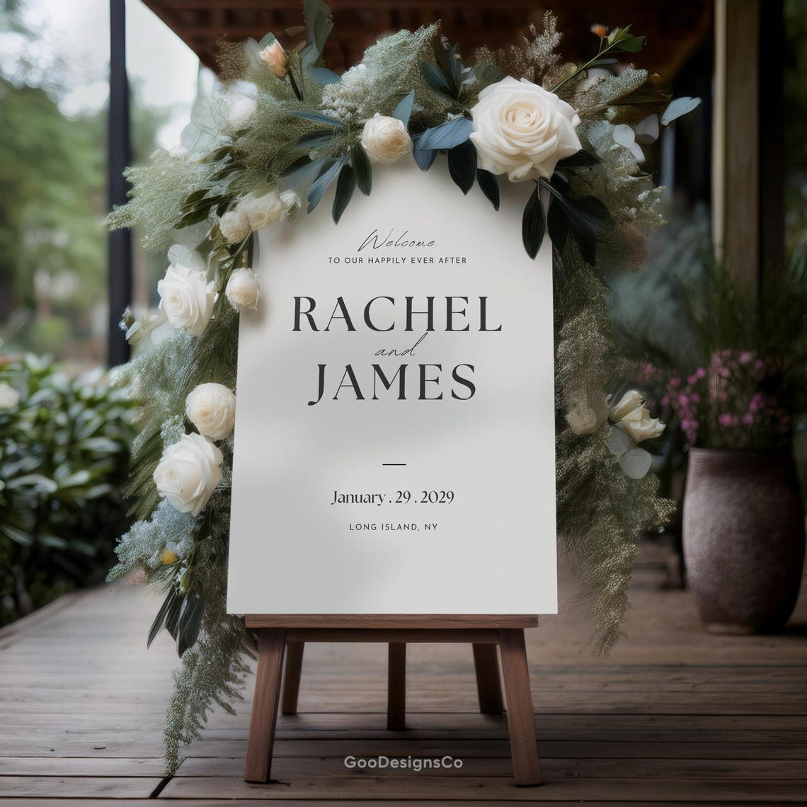 Wedding Welcome Sign Display, Printable Minimalist Signage for Events ...