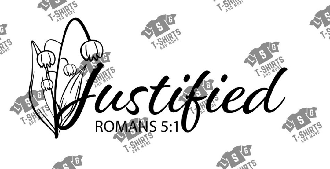 Justified Christian PNG/SVG File - Etsy