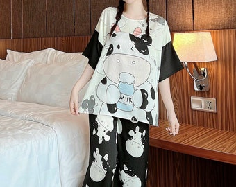 Cow Print Pajamas - Etsy