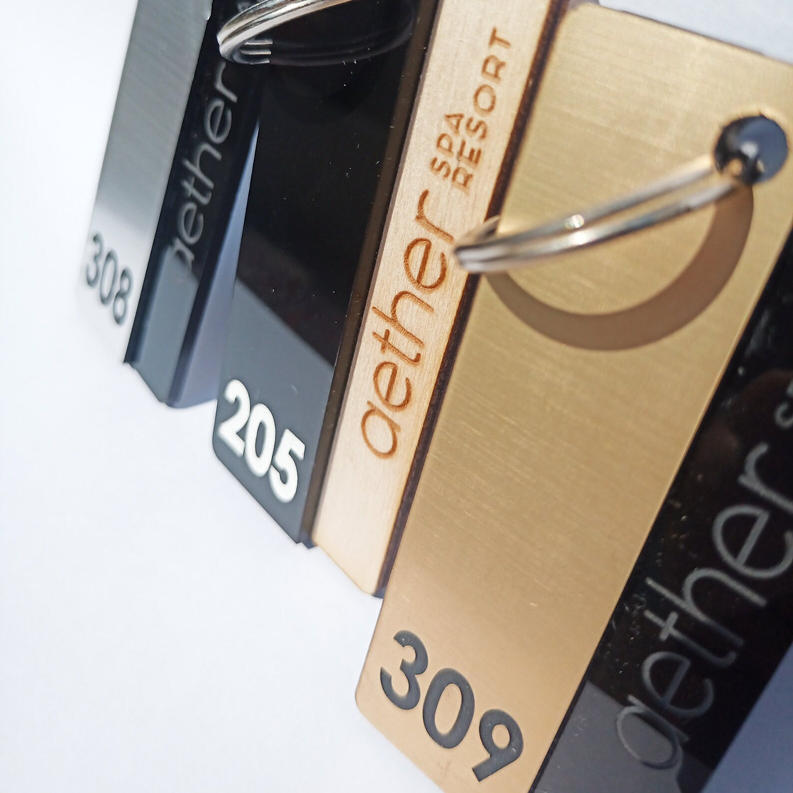 Modern Hotel-motel Key Tag 2colors - Etsy