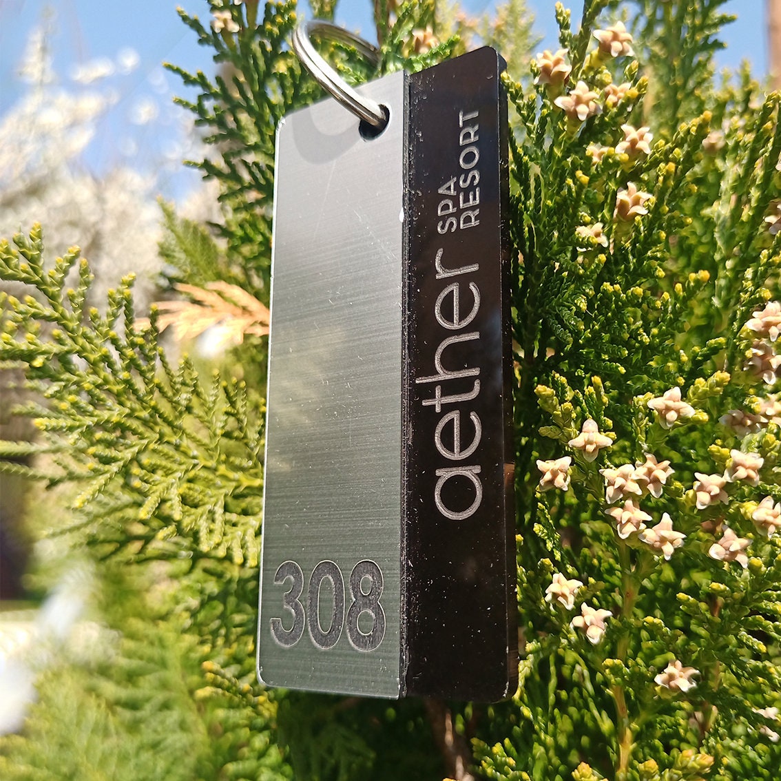 Modern Hotel-motel Key Tag 2colors - Etsy