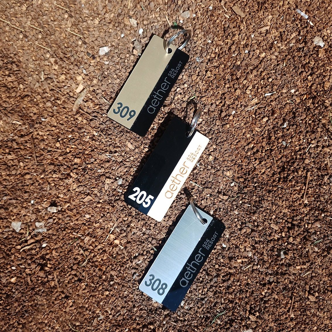 Modern Hotel-motel Key Tag 2colors - Etsy