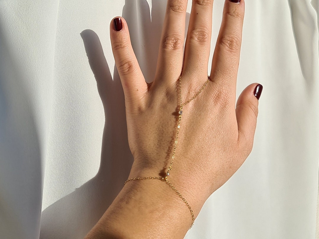 Double Diamond Hand Chain Handchain Bodychain Bodyjewelry Body Jewelry ...