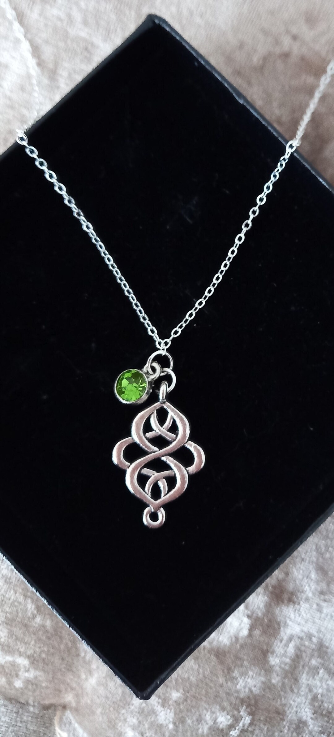 Silver Neckless With a Pendant - Etsy