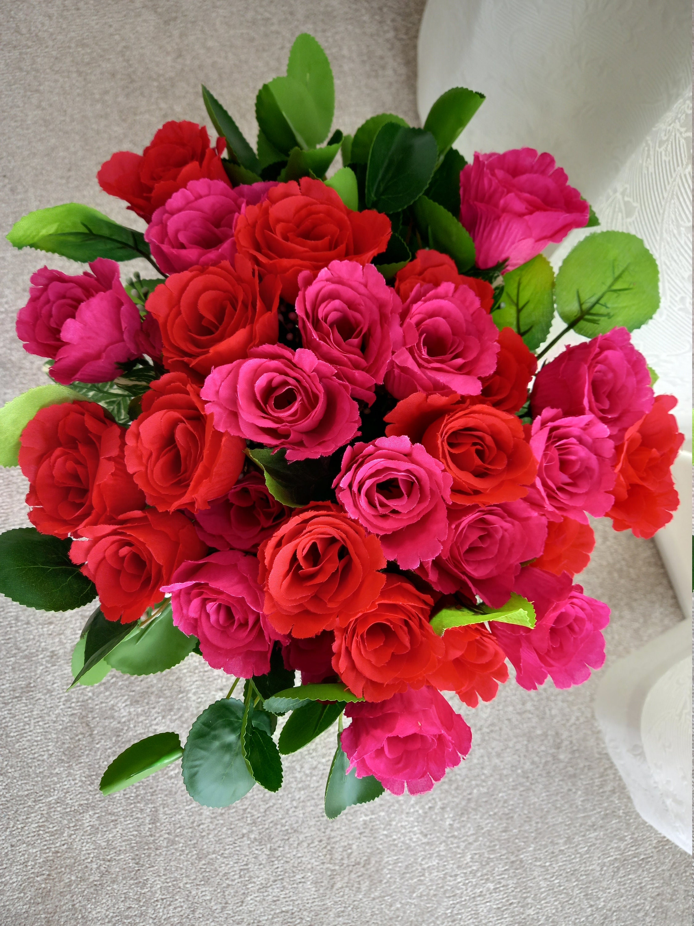 Beautiful Artificial Faux Flower Arrangement - Etsy
