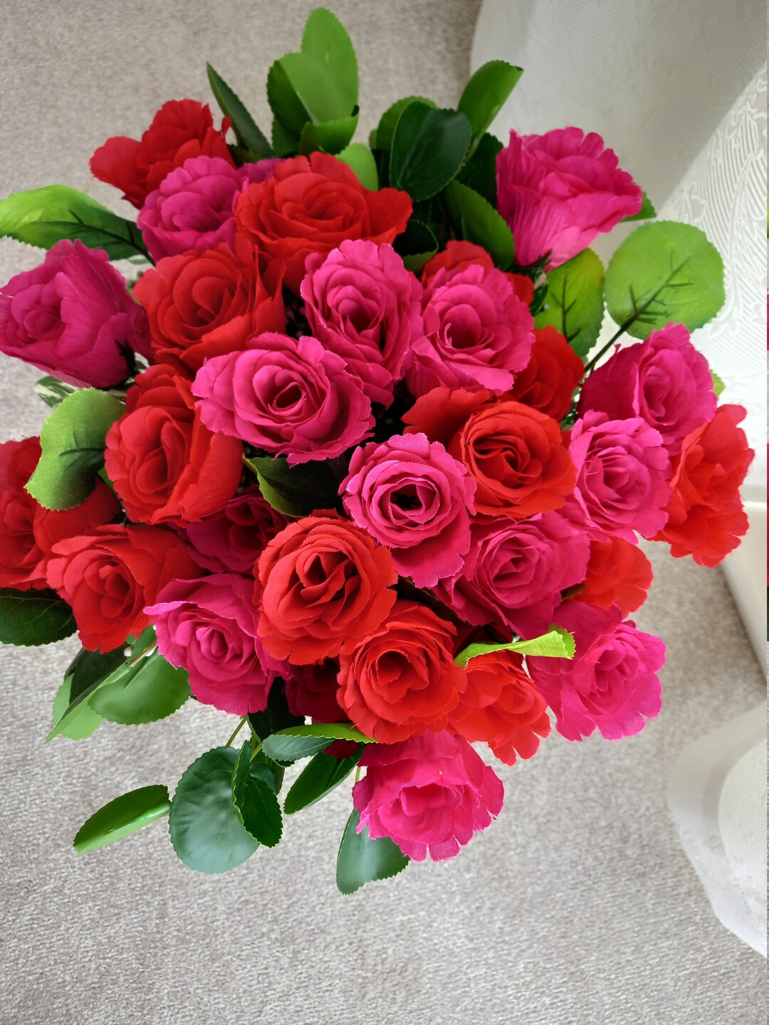 Beautiful Artificial Faux Flower Arrangement - Etsy